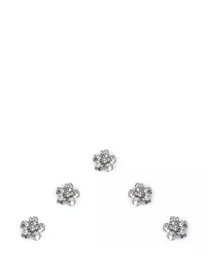 JENNIFER BEHR Violet Flower Hair Magnets - Silver