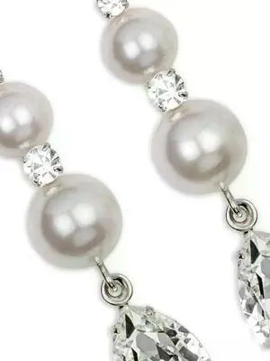 JENNIFER BEHR Corisande Crystal And Pearl Drop Earrings