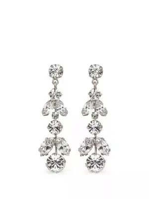 JENNIFER BEHR Carolena Crystal Earrings - Silver