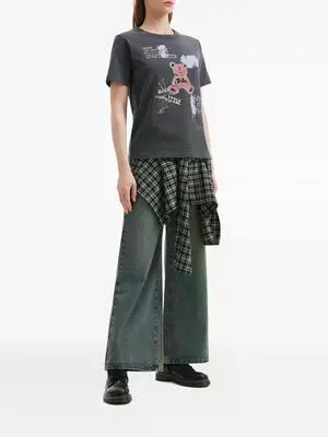 Izzue Cotton Graphic T-shirt - Grey