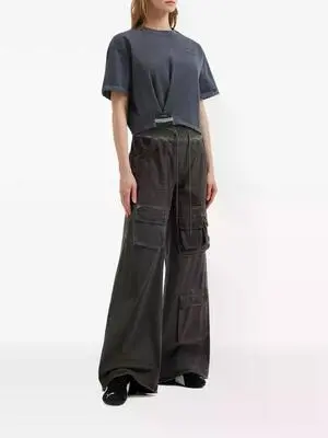 Izzue Twisted Front Cropped T-shirt