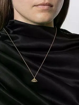 DALILA BARKACHE 18kt Yellow Diamond Cage Necklace