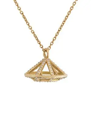 DALILA BARKACHE 18kt Yellow Diamond Cage Necklace