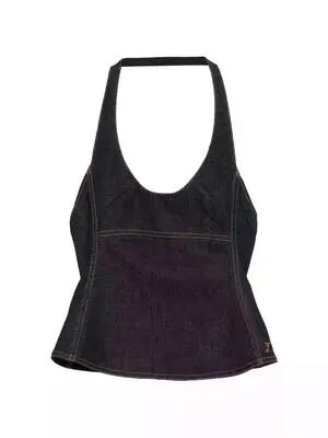 Jacquemus Lavoir De-nîmes Denim Halter Top - Blue