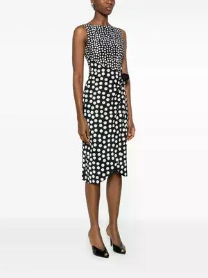 Chiara Boni La Petite Robe Polka Dot Midi Dress