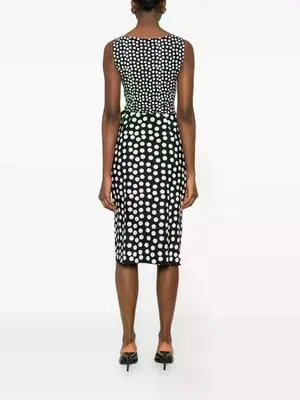 Chiara Boni La Petite Robe Polka Dot Midi Dress