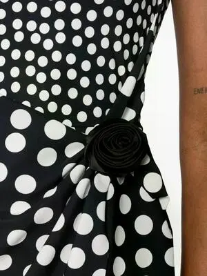 Chiara Boni La Petite Robe Polka Dot Midi Dress
