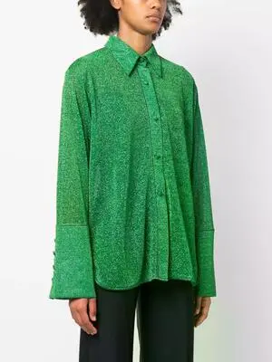 Oseree Lumière Buttoned Shirt - Green