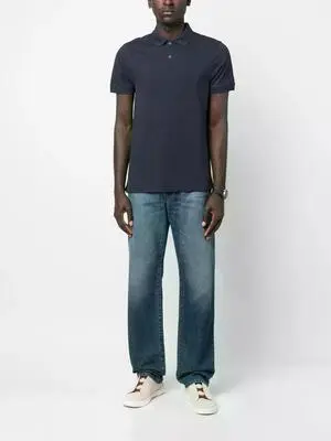 Sunspel Short-sleeve Cotton Polo Shirt - Blue