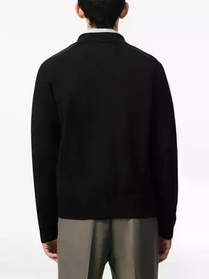 AMI Paris De Coeur Embroidered Cardigan