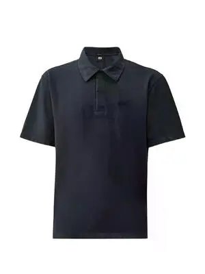 C.P. COMPANY Short-sleeve Logo-detail Polo Shirt - Blue