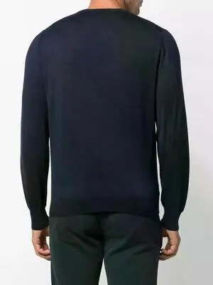 Canali Ribbed Crew Neck Sweatshirt