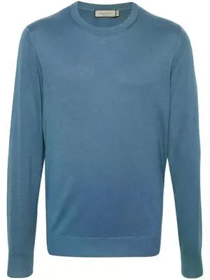 Canali Crew Neck Fine Knit Cashmere Sweater