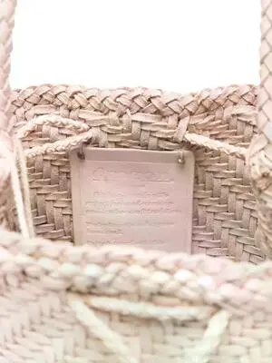 Dragon Leather Bucket Bag With Braided Detail