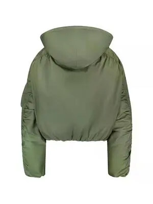 SRVC STUDIO Hooded Bomber Jacket
