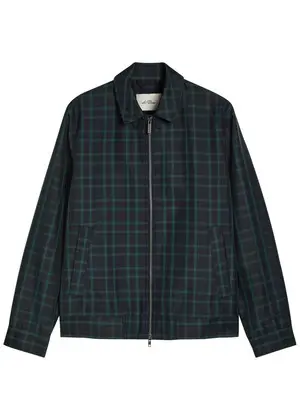 LES DEUX Checked Twill Jacket