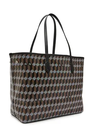 AU DEPART Au Départ No.55 Printed Leather Tote