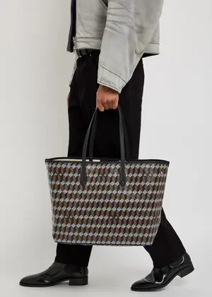 AU DEPART Au Départ No.55 Printed Leather Tote