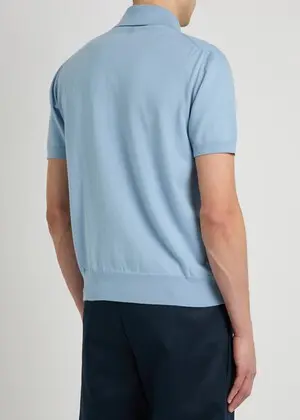 Canali Panelled Cotton Polo
