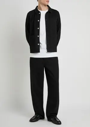 LES DEUX Straight-leg Floral Print Denim Jeans