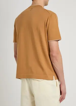 Canali Cotton And Silk-blend T-shirt