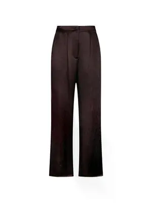 Liu Jo Satin Slit Trousers - Brown