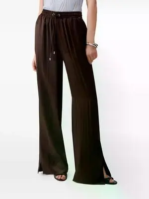 Liu Jo Satin Slit Trousers - Brown