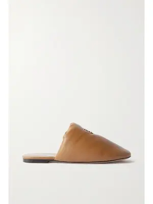Loewe Anagram Logo-embellished Padded Leather Slippers