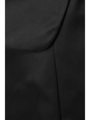 Fendi Belted Paneled Silk-satin Midi Dress