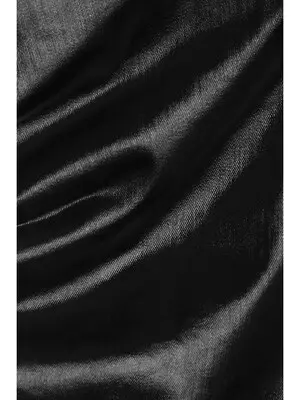Rick Owens One-shoulder Coated Cotton-blend Maxi Dress