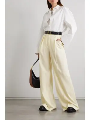 Max Mara Catullo Wool-jersey Wide-leg Trousers