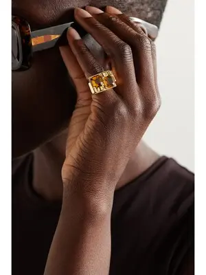 Fred Leighton Retro 18-karat Citrine Ring
