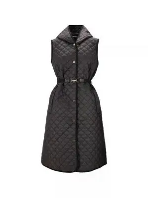 Max Mara Quilted Gilet - Black