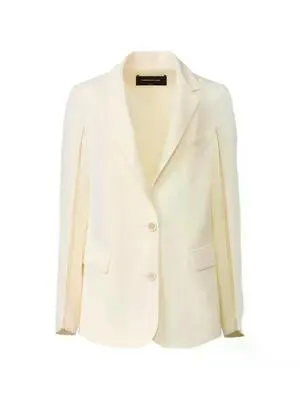 Fabiana Filippi Button Sleeve Panel Blazer