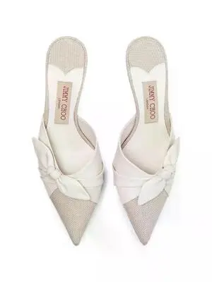 JIMMY CHOO Livi 65 Mules - Neutrals