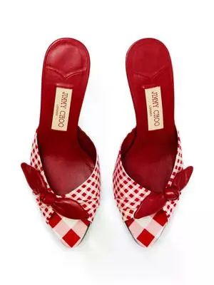 JIMMY CHOO Livi Wedge 85 Sandals - Red