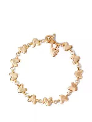 Claudie Pierlot Hammered Heart Chain Necklace - Gold