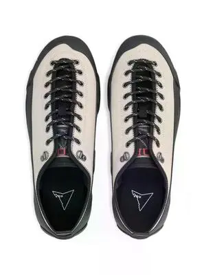 ROA Woven Detail Lace-up Sneakers
