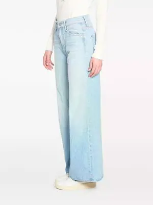 MOTHER Belt Loops Five Pockets Wide Leg Jeans
