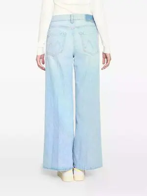 MOTHER Belt Loops Five Pockets Wide Leg Jeans