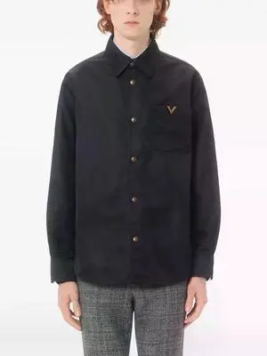 Valentino Garavani Nylon Shirt Jacket With Vgold
