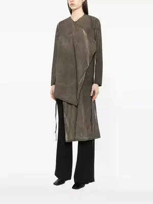 UMA WANG Asymmetric Drape Shirt