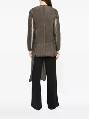 UMA WANG Asymmetric Drape Shirt
