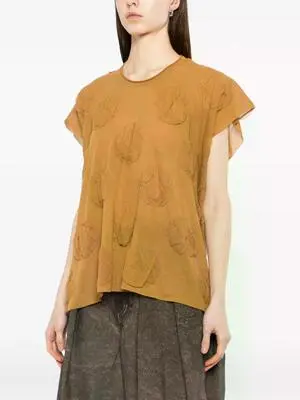 UMA WANG Round Neck Short Sleeve Top