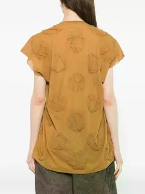 UMA WANG Round Neck Short Sleeve Top