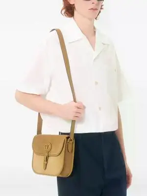 Valentino Garavani Bowling Shirt In Cotton Poplin With Vgold
