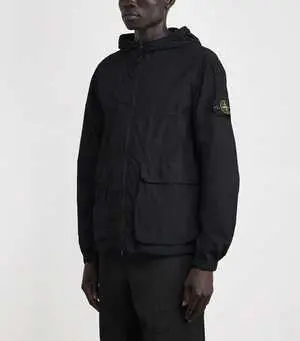 Stone Island Short Hooded Parka - Black