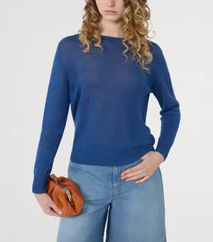 Max Mara Linen Crew Neck Sweater