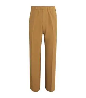 Sandro Wide-leg Pleated Trousers - Beige