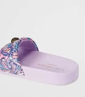 Kurt Geiger Meena Eagle Slides With Butterfly Print